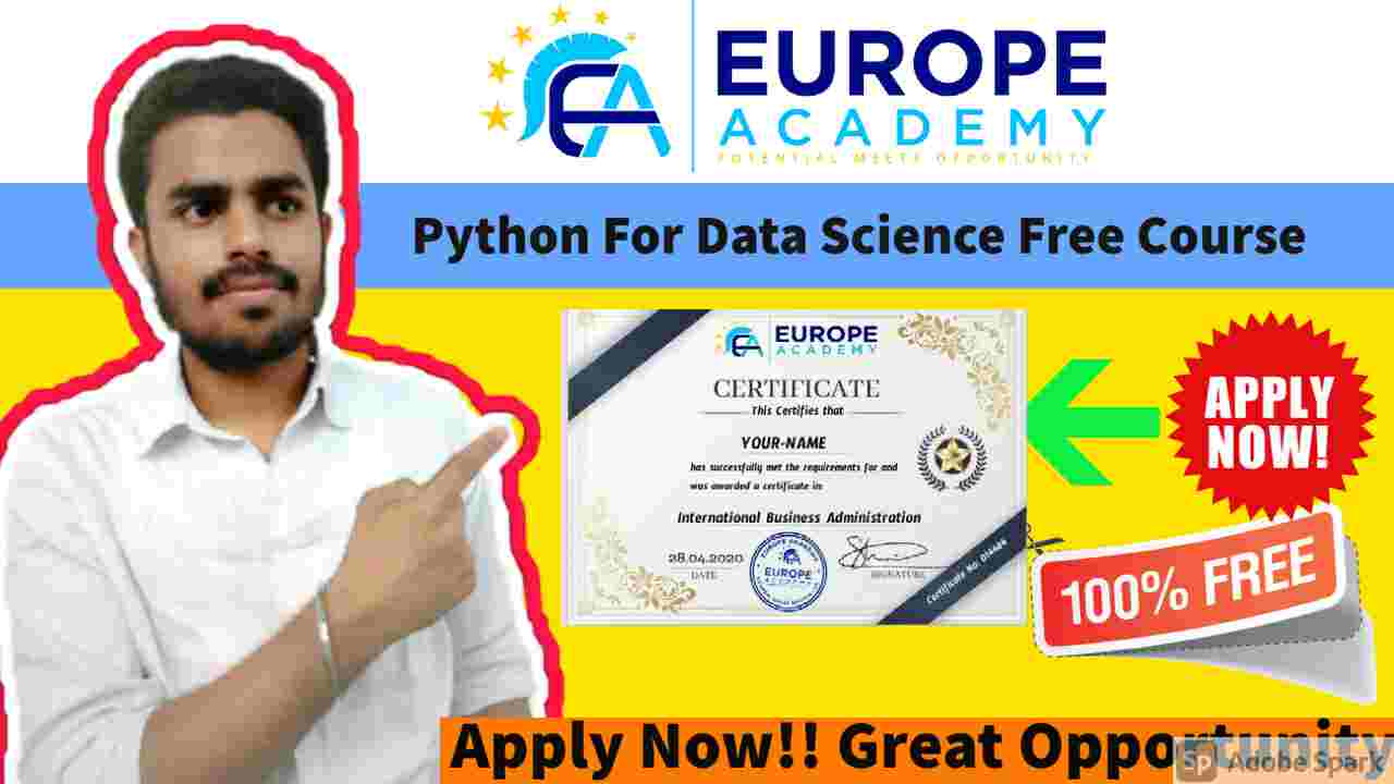Python For Data Science Free Course in 2021 | Free Course With Free ...