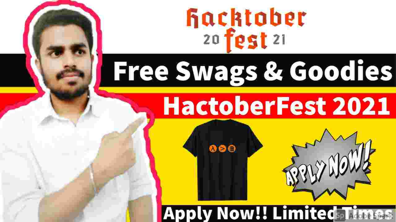 Free Swags Goodies HactoberFest 2021 Biggest Event Open Source Contribution Github 